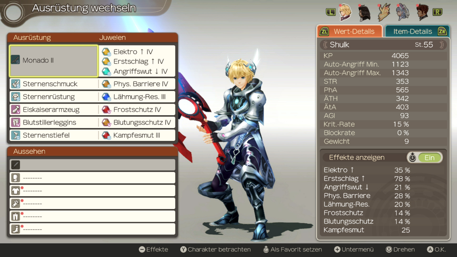 rushBfast-Xenoblade-Chronicles-Definitive-Edition-Ausrüstung-wechseln ...