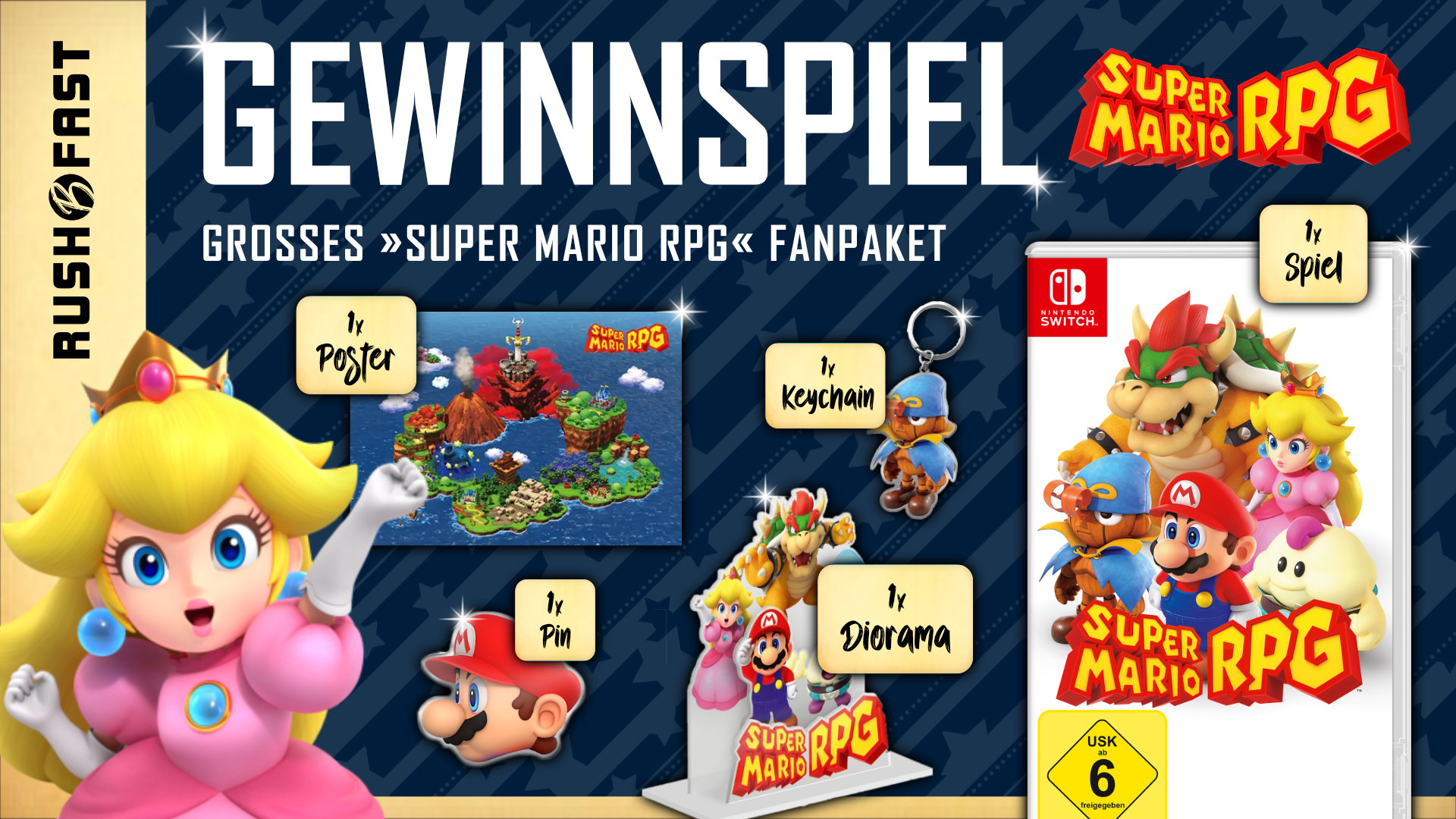 Gewinnspiel: rushBfast & Nintendo verlosen großes Fanpaket zu Super ...